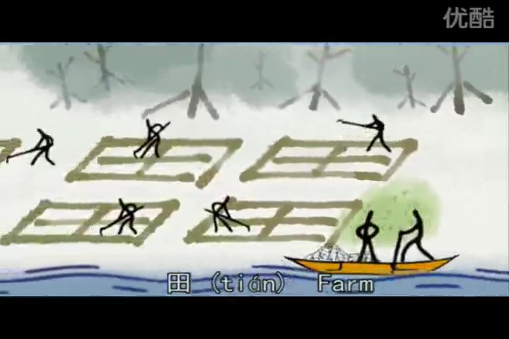 基本象形文字动画-汉字的起源