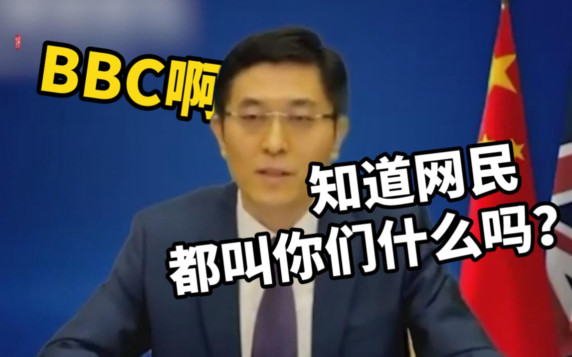 中国外交官回怼BBC:知道网民都叫你们什么吗?