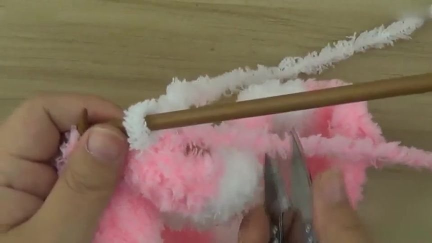 宝宝毛衣编织教学 珊瑚绒条纹坎肩 3