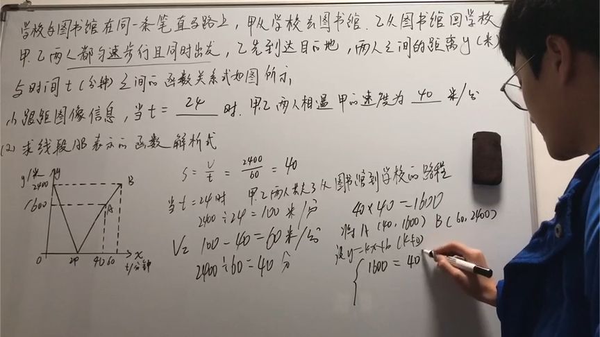 中考常见题型||一次函数的应用行程问题 核心拐点的意义 余晟杰