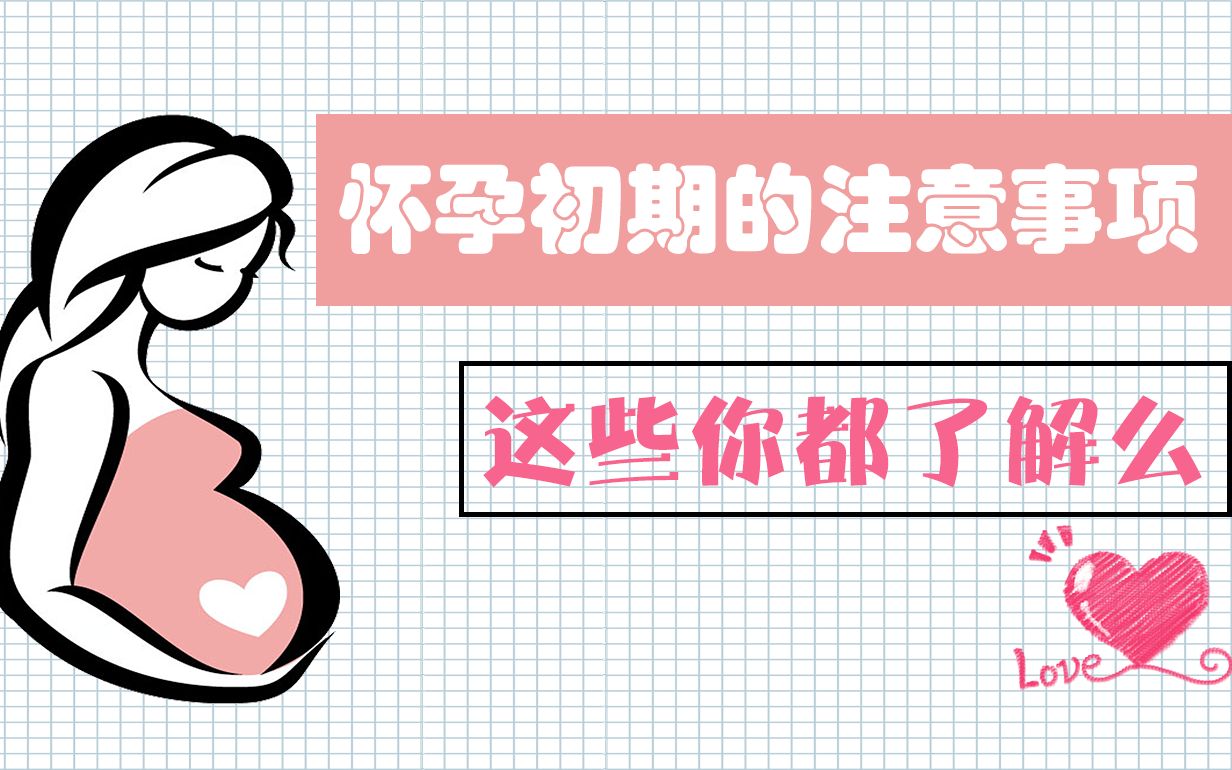 【养生动画】怀孕初期的注意事项,这些你都了解么?