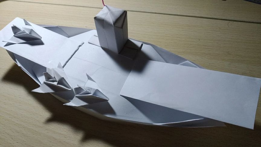 你知道航母可以用纸折吗那就进来看看吧