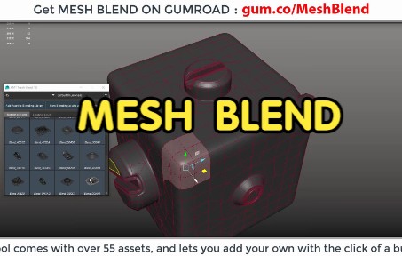 MESH BLEND Trailer : 用于 Maya 的 kitbash 建模工具