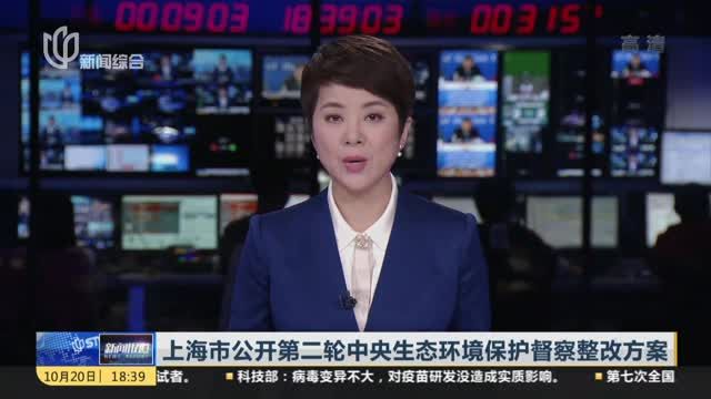 上海市公开第二轮中央生态环境保护督查整改方案
