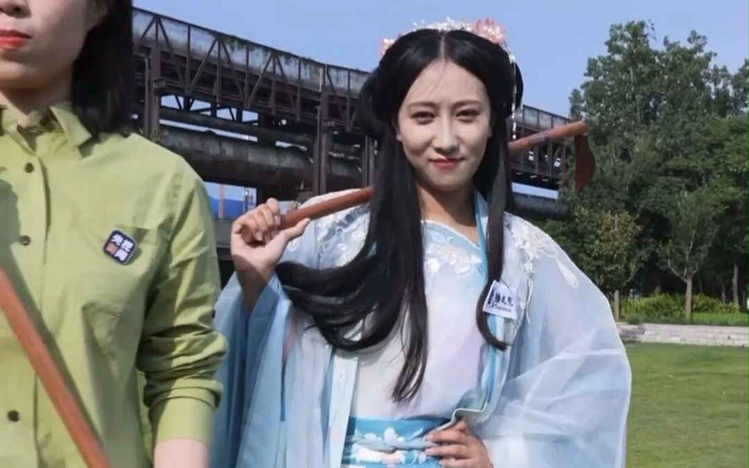 在服贸会体验古人运动会上的高尔夫之捶丸