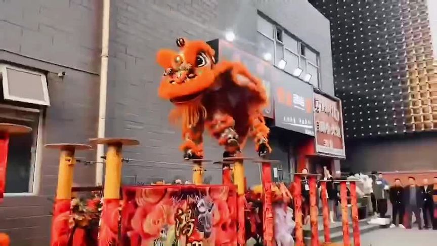 #舞狮 #传统文化 #舞狮表演 #醒狮 #舞狮 #高难度动作 #醒狮表演