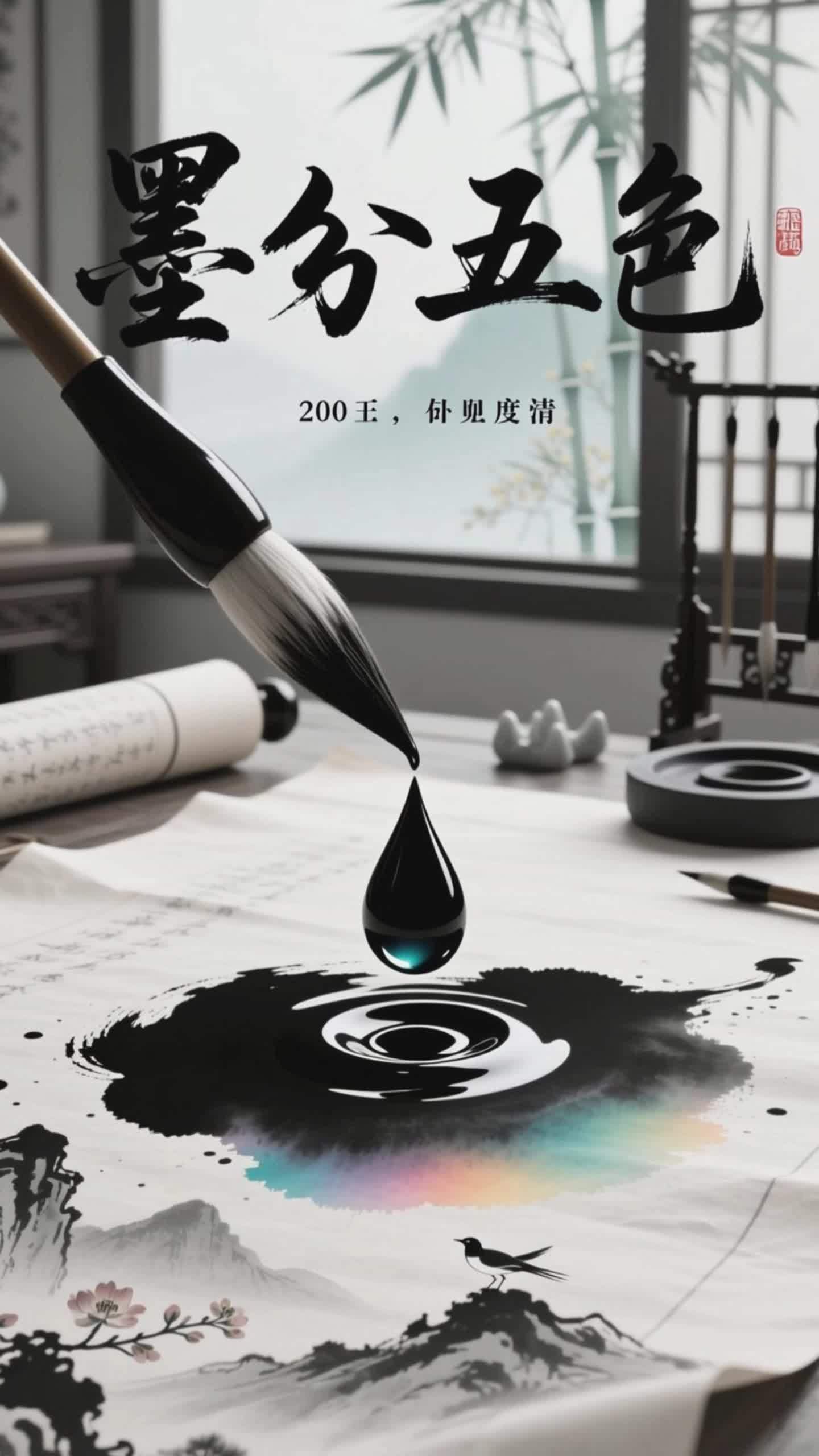 没有色彩,中国水墨画何以表达世界?墨的"五色"颠覆你的认知