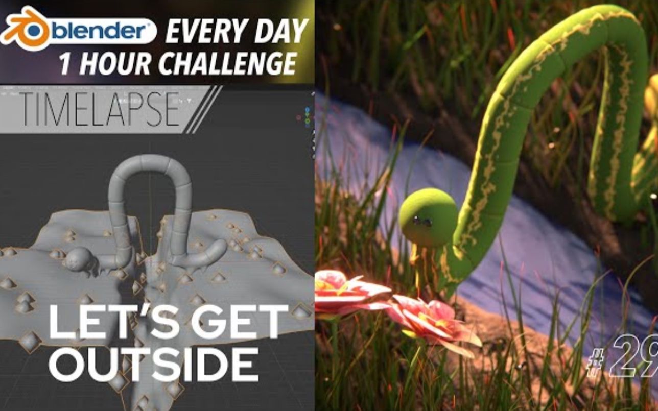 【Blender每日练习】几何节点与修改器的综合场景应用(全流程)- ...