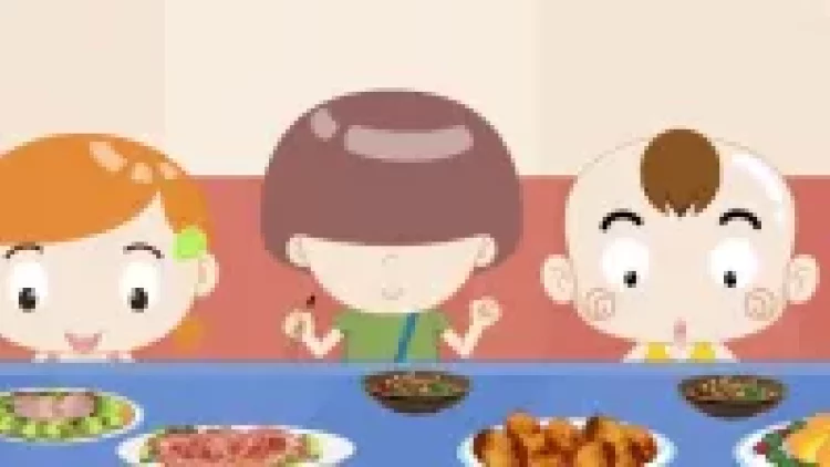 开心乐园之安全知识:小男孩吃食堂饭,不料却食物中毒了