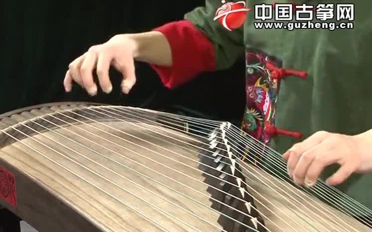 古筝教学 宋心馨《虞美人》第一段 慢速演示