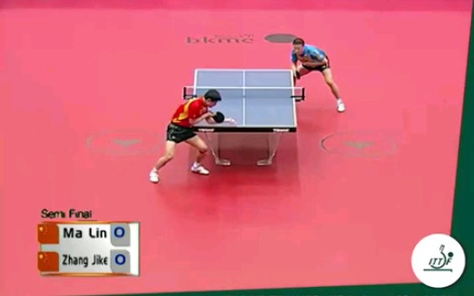 2010年科威特乒乓球公开赛男单半决赛 马琳(中国)对张继科(中国)