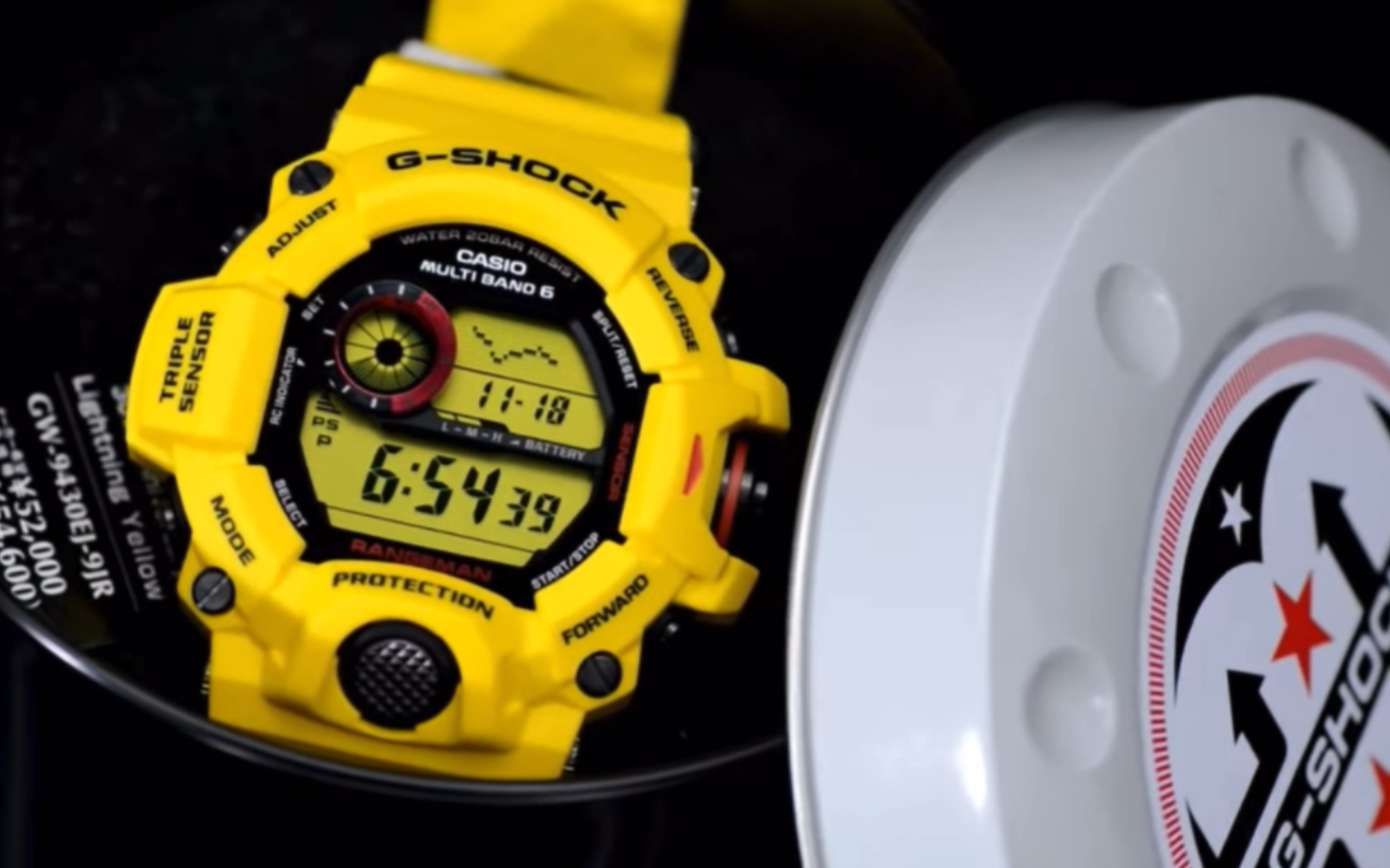 今天怀旧一波:卡西欧30周年RANGEMAN黄猫人展示