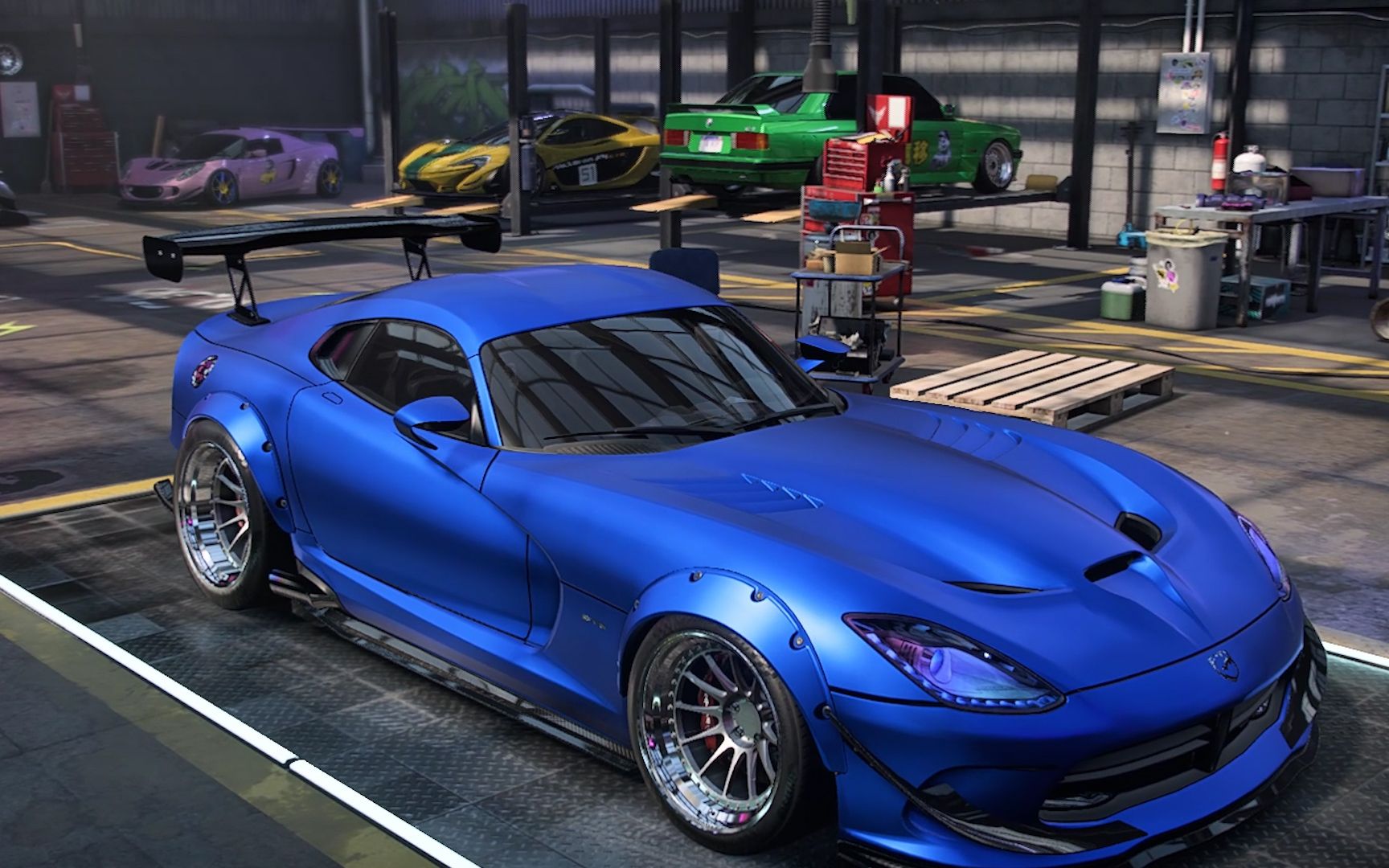 ...道奇蝰蛇STR Viper GTS,神级改装车 目前车库中唯一一台能改到数据...