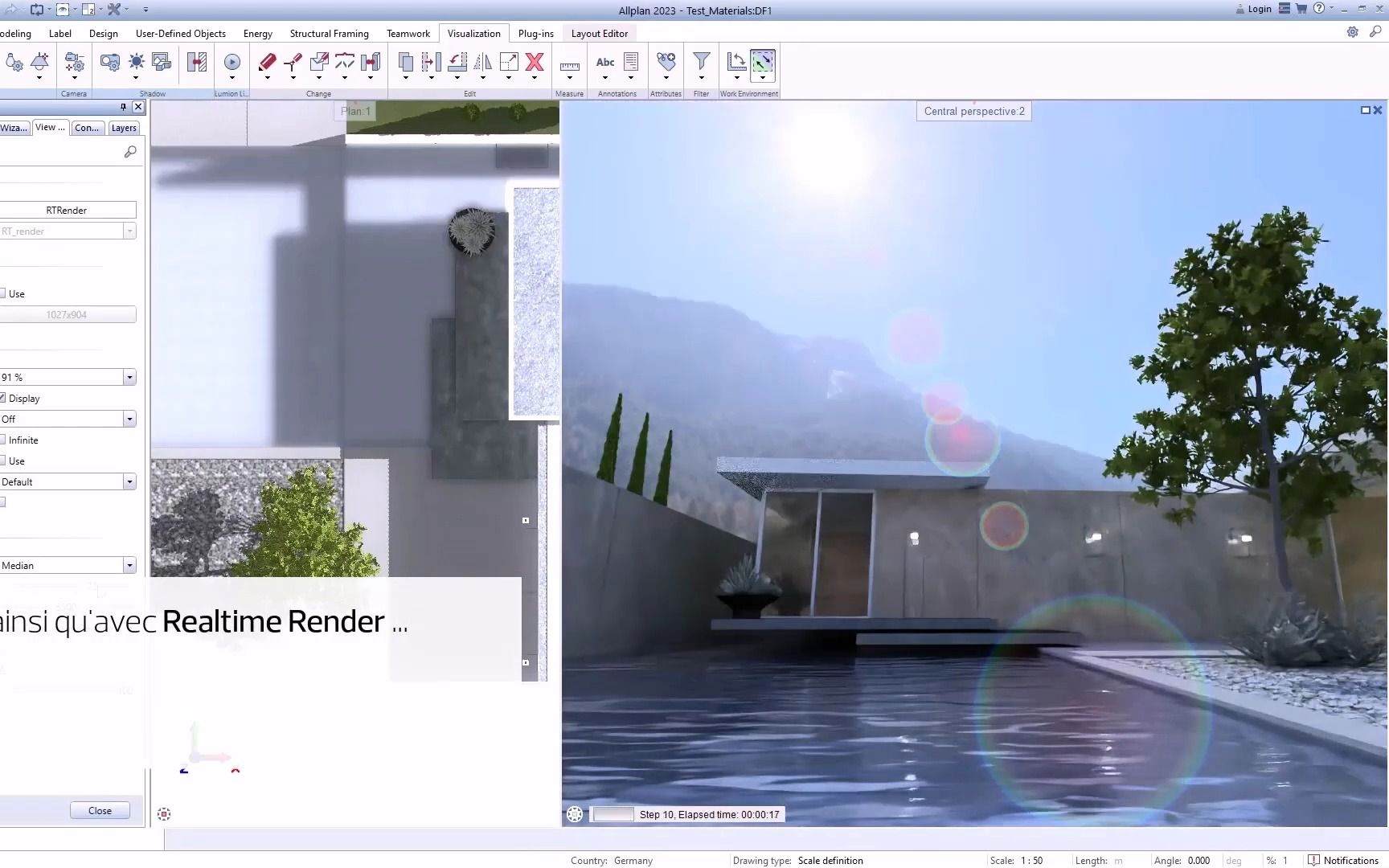 Allplan2023渲染及动画可视化功能增强