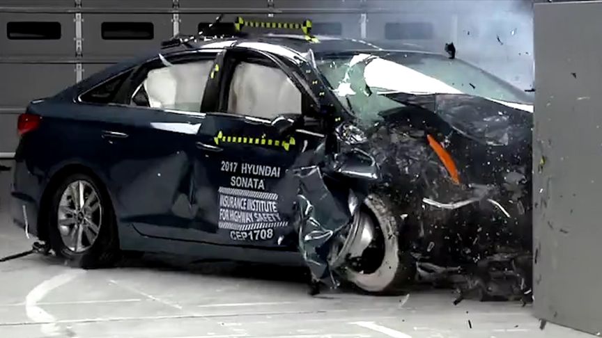 韩系车安不安全?现代索纳塔碰撞测试