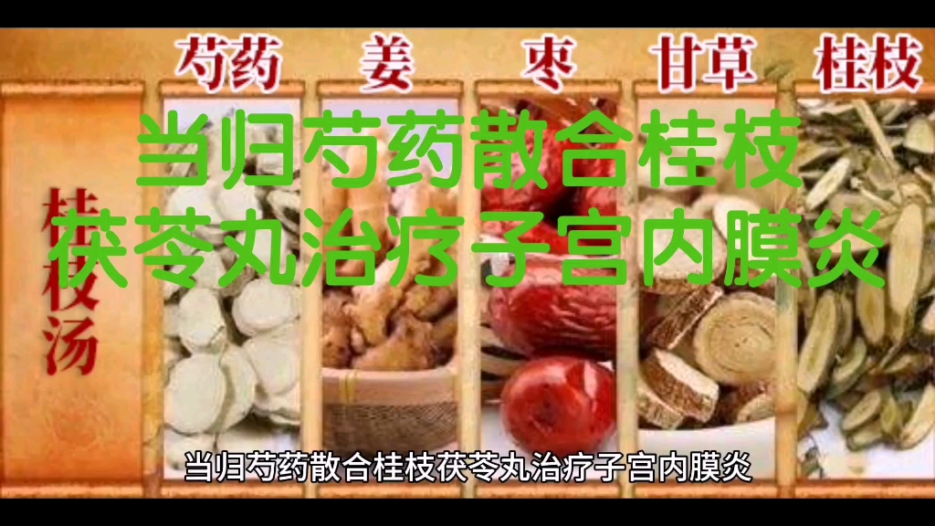 当归芍药散合桂枝茯苓丸治疗子宫内膜炎