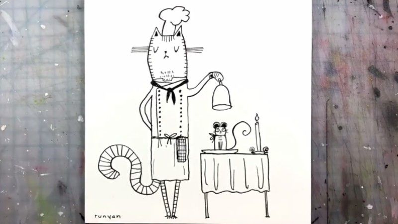 #国外插画师#可爱简笔画