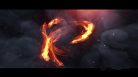 ...火焰爆炸文字logo演绎片头ae模板 ae片头 pr模板 PPT 会声会影视频