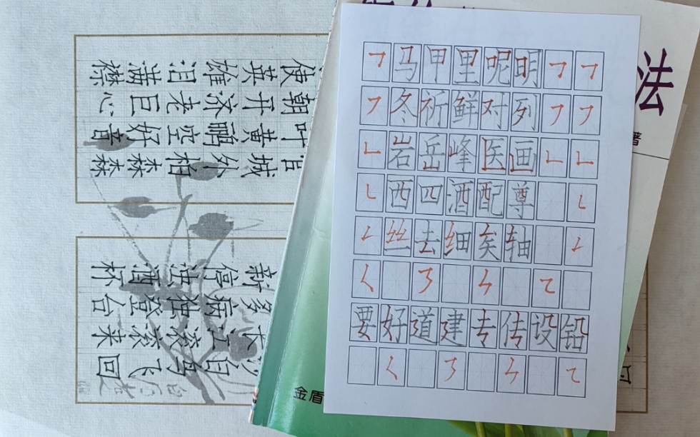长仿宋字笔画书写(四)横折 横撇 竖折 竖弯 撇折 撇点 横折折撇 竖折撇 ...