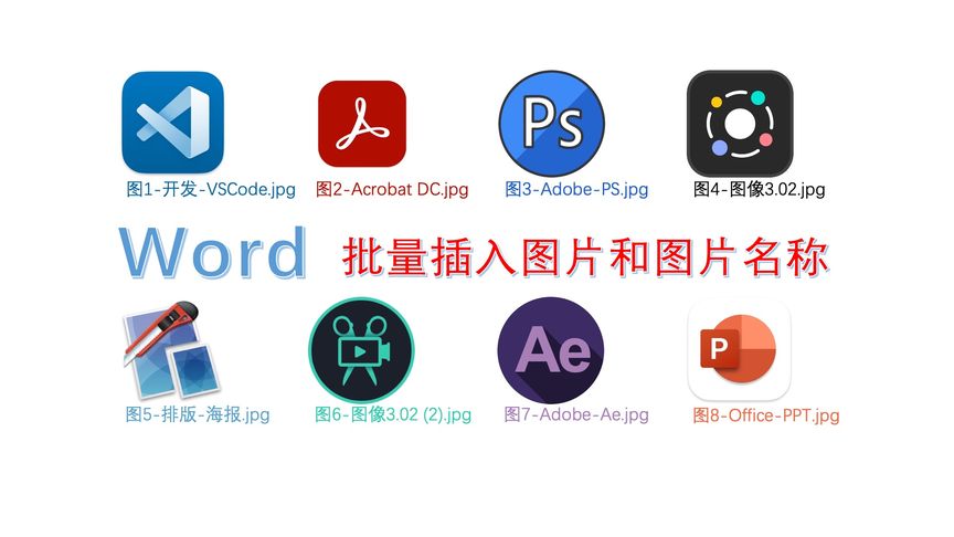 Word │ 批量插入图片和图片名字