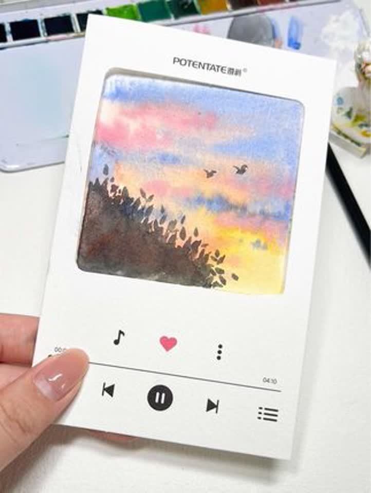 来吧!零基础亮出你们的小爪爪,这次水彩教程你必学会!#零基础学画画 ...