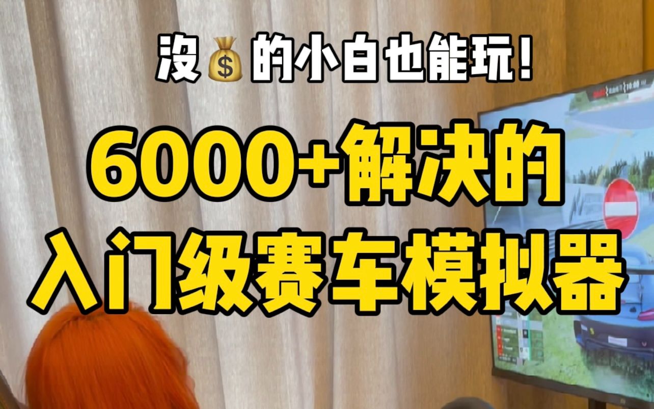 入门级赛车模拟器方案,其实我还能更省钱的.