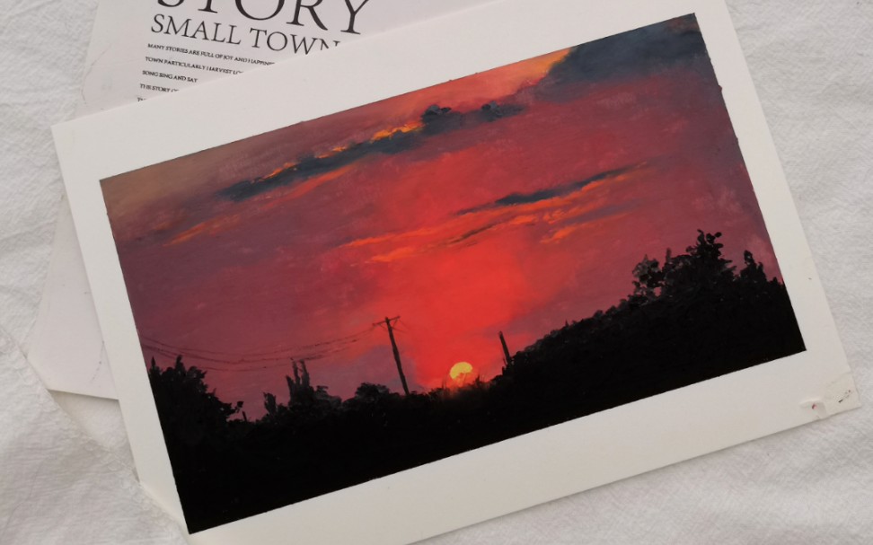 油画棒 Ⅰ 天空羞红了脸