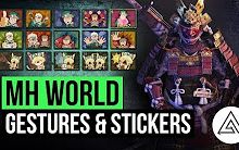 【MHW】《怪物猎人:世界》迄今为止已知的所有动作、贴纸和设置选项