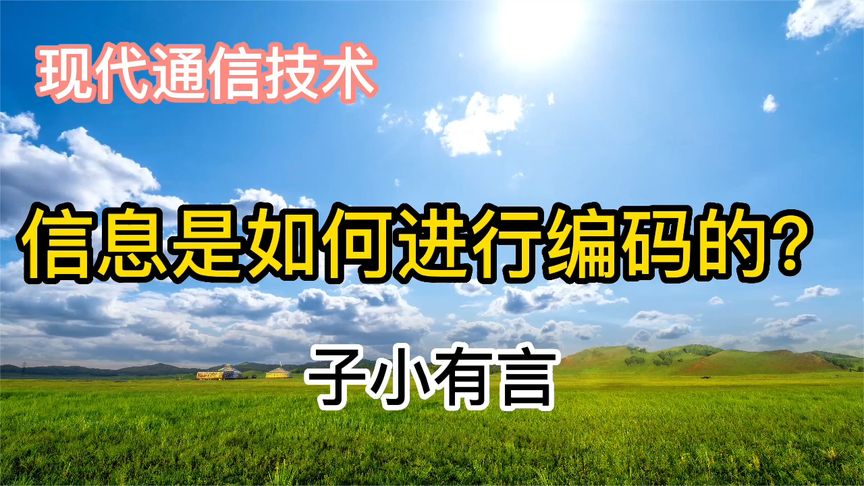 信息是如何进行编码的?