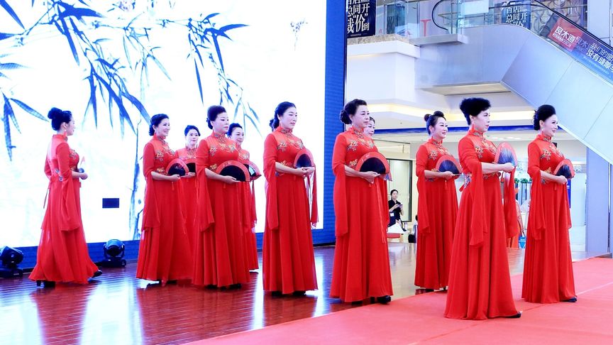 太阳之韵艺术团:模特旗袍秀——《中国画 中国美》