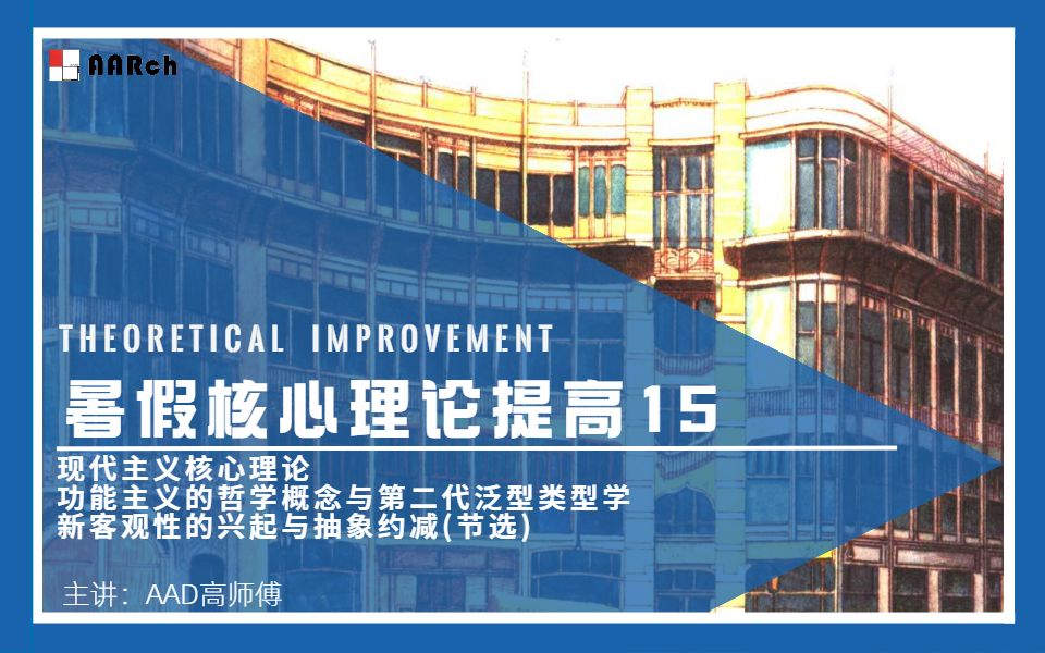 现代主义核心理论—功能主义的哲学概念与第二代泛型类型学—新客观...