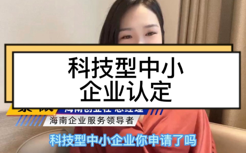 科技型中小企业认定