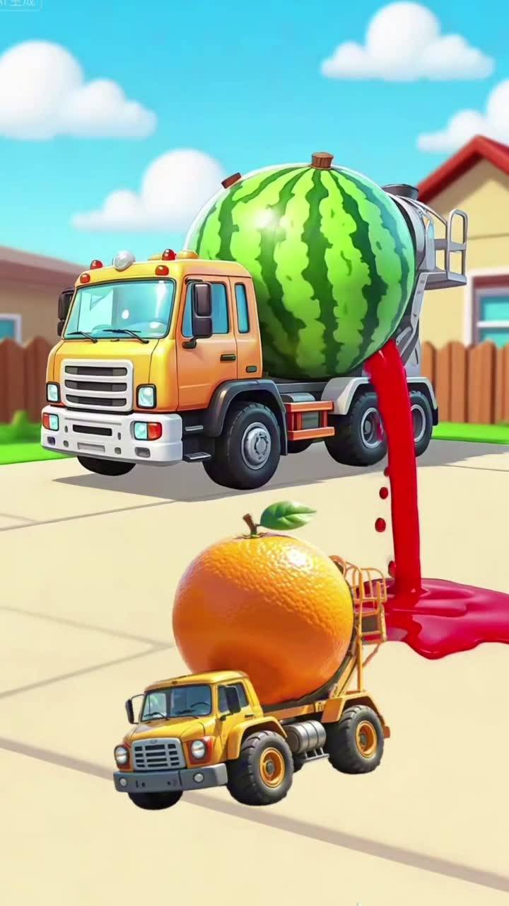 动漫:小工程车都喝什么水呢?工程车动画片大全