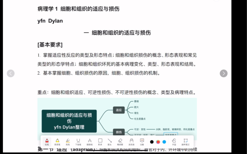 细胞和组织的适应与损伤(化生、变性、坏死等)【病理学期末速成1】
