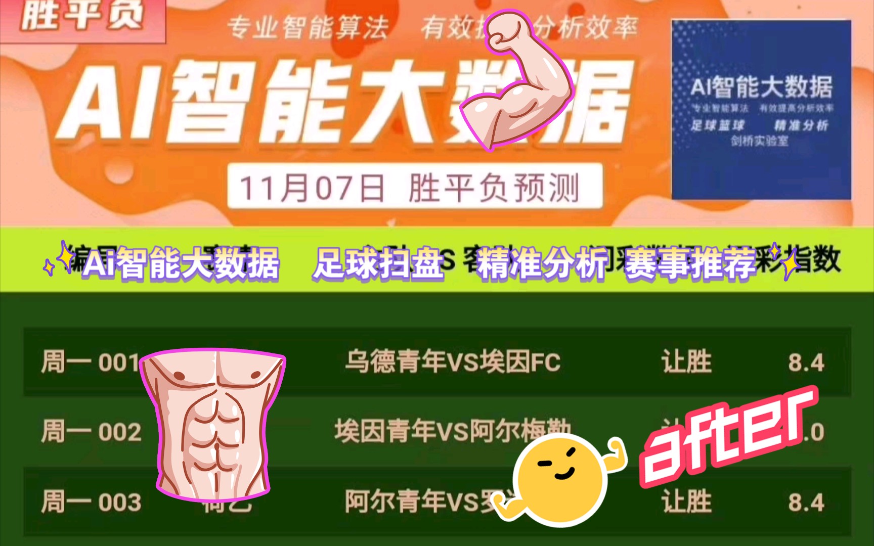 Ai智能大数据 足球扫盘 世界杯 竞彩 精彩分析每日推荐