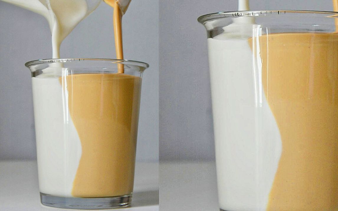 双拼酸奶咖啡!通便咖啡!有点像炭烧酸奶~