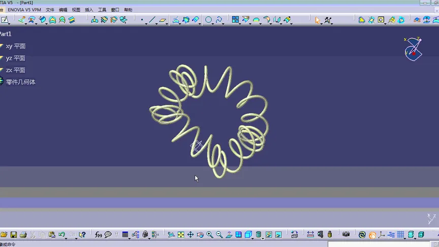 CATIA 螺旋线画法1