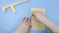 亲子手工折纸玩具 第33集 手工折纸:仿真AK47折纸枪模型,拥有它,你...