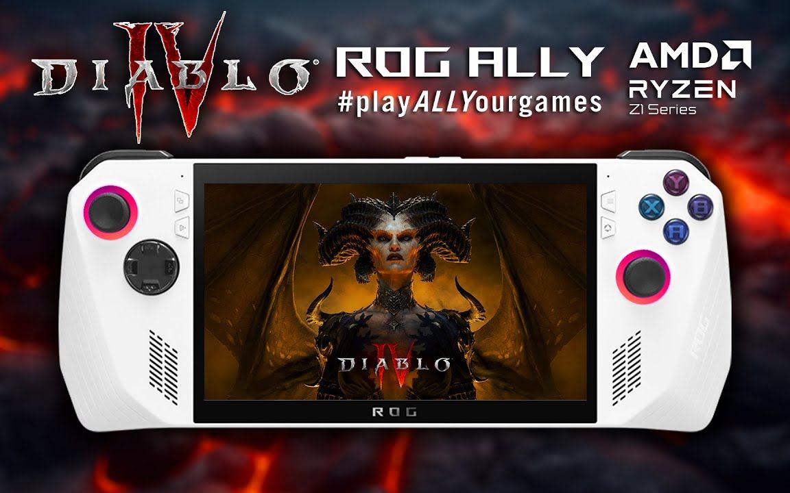 华硕ASUS ROG Ally 运行《暗黑破坏神 4》的t体验如何?「ETA PRIME...