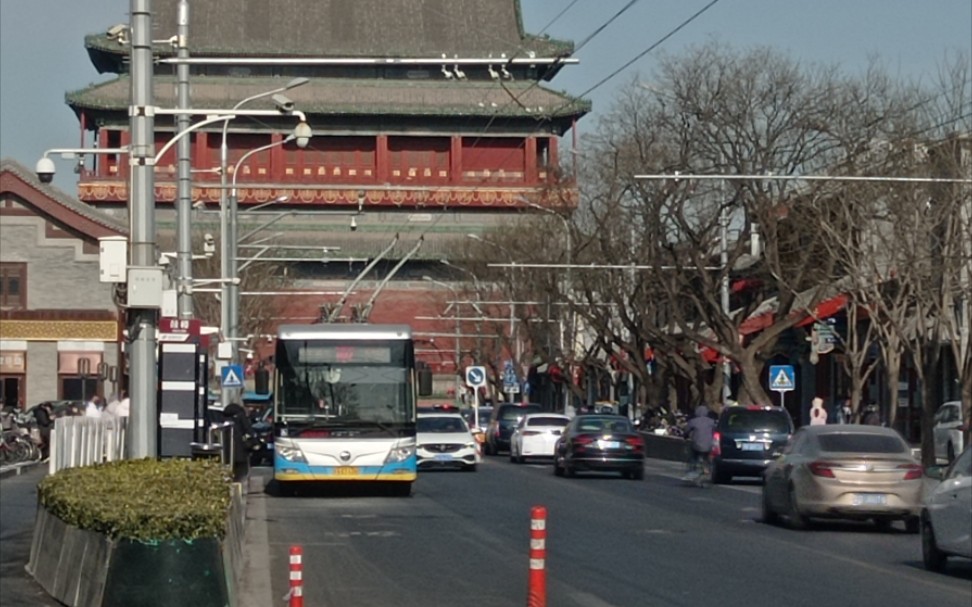 〔pov-17〕民谣与电车的邂逅 鼓楼下的无轨鹰-北京公交107路pov