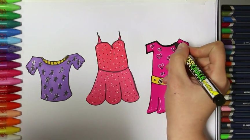 让孩子学会画一幅衣服的简笔画,开阔孩子的大脑,你还等什么?
