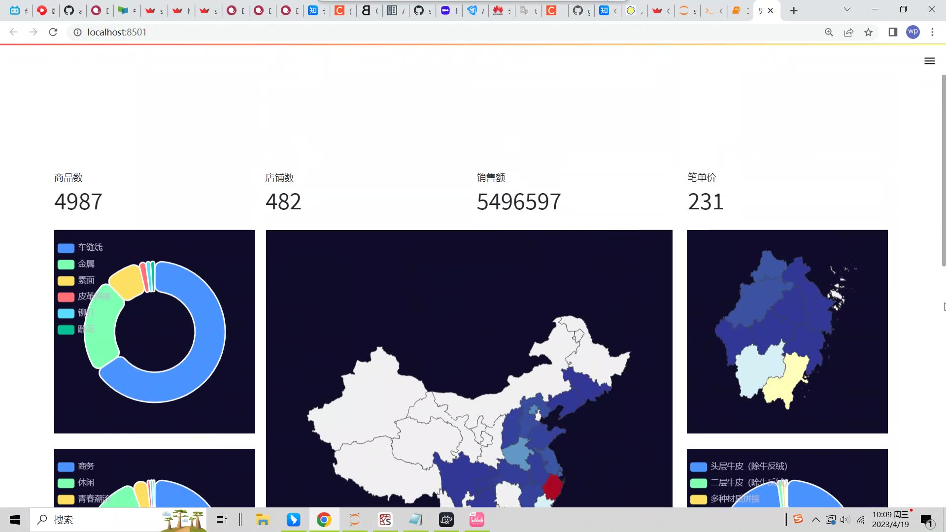 python数据大屏实践-7-背景与字体的调节方法-streamlit-echarts