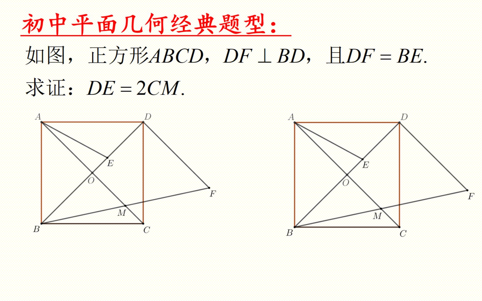 初二平面几何经典题型,经典的几何结构,精彩的破解方法!