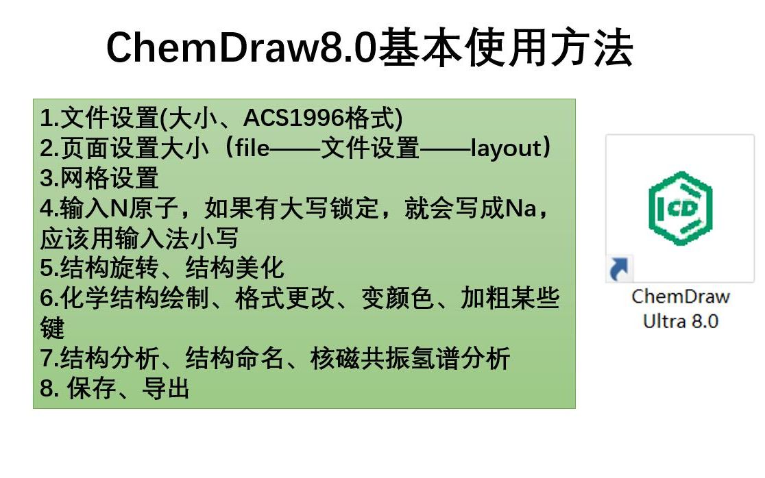 高中有机化学学习——chemdraw软件使用方法(化学绘图软件——画...