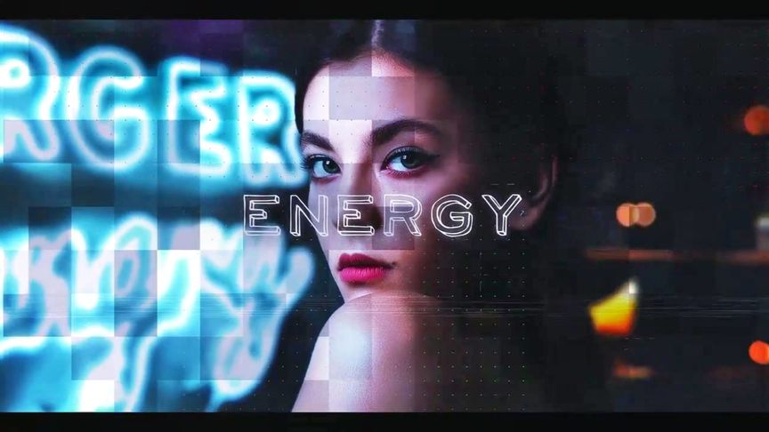 时尚活力的动画开场白AE模板