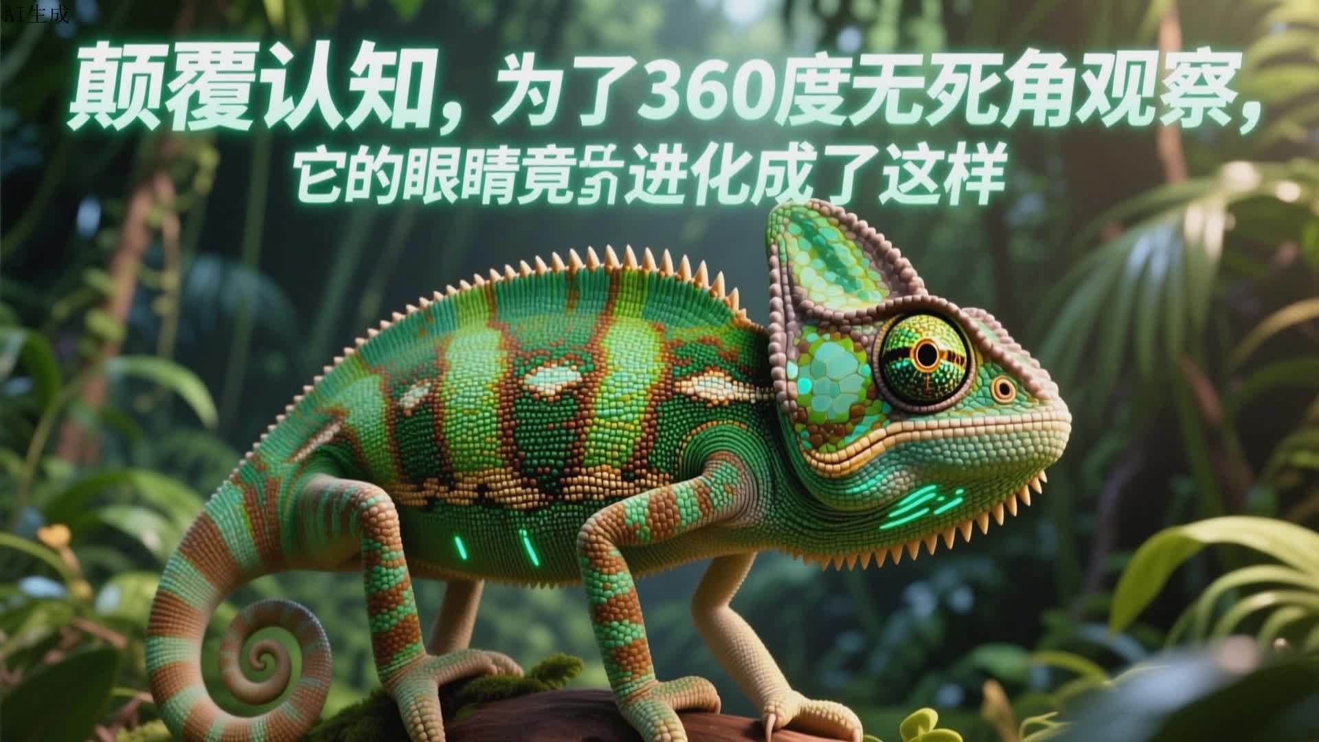 变色龙360度旋转眼探秘 生物特性解读 独特视觉实录