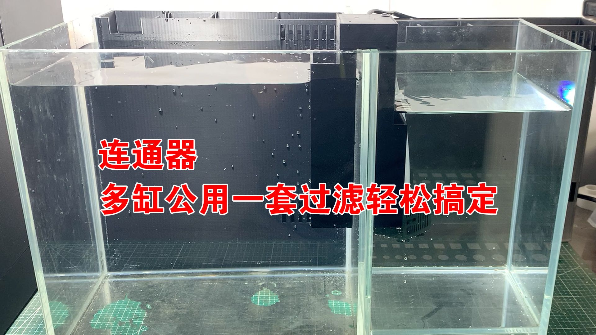 连通器原理简单实现多个鱼缸公用一套过滤