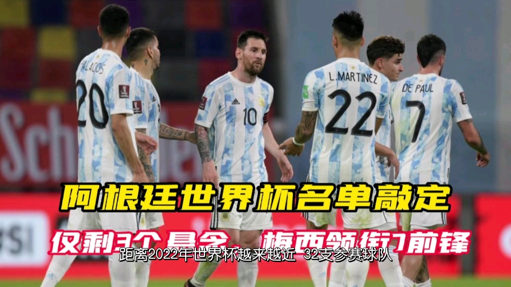 阿根廷世界杯名单基本敲定:仅剩3个悬念,梅西领衔7前锋