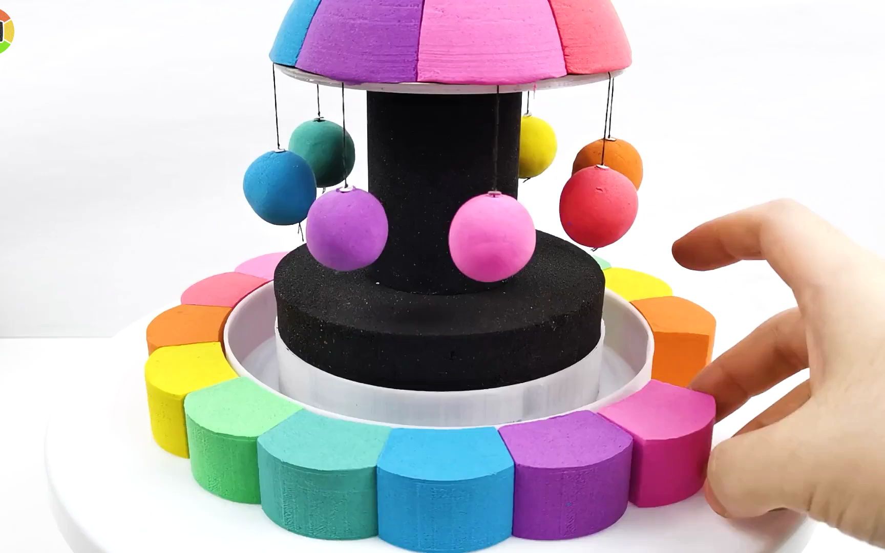 趣味动力沙diy 在家做一个水上乐园给娃 娃都不想出门了