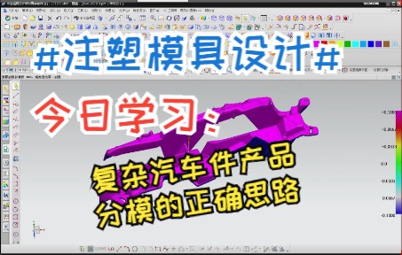 长见识,复杂汽车件产品分模的正确思路,有些看着很难的产品,有了这套...